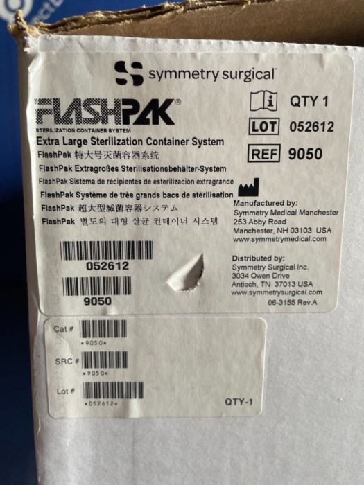 FlashPak Extra Large Sterilization Container System for sale