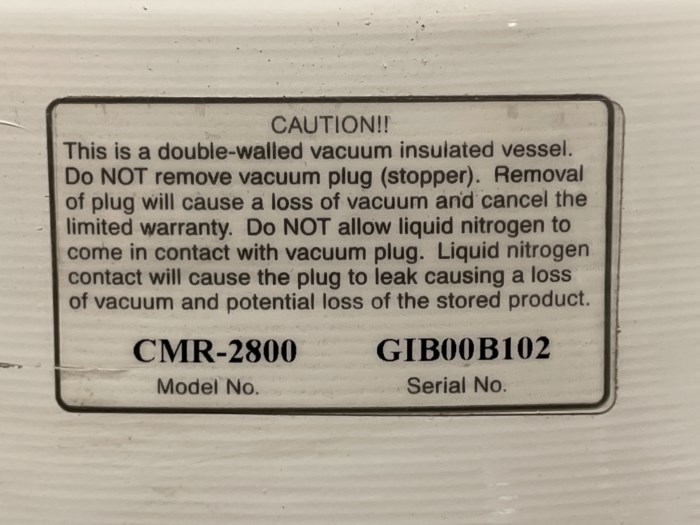Forma Scientific CryoMed CMR-2800 Cryogenic Storage Tank for sale