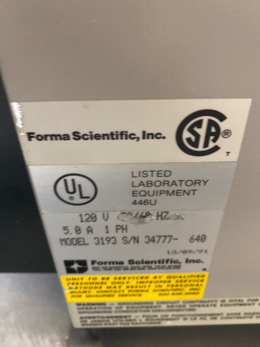 Forma Scientific Model 3193 Automatic CO2 Incubator for sale