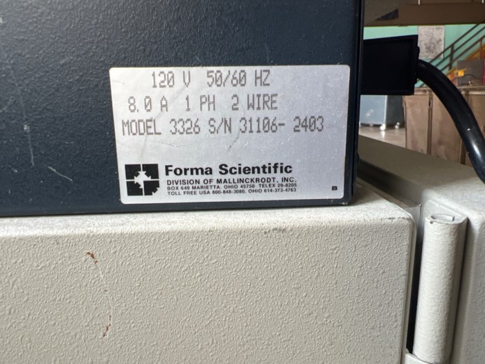 Forma Scientific Model: 3326 Dual Stacked Water-Jacketed Incubator for sale