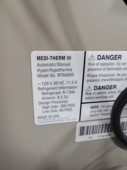 Gaymar Medi-Therm III MTA6900 Patient Warmer for sale