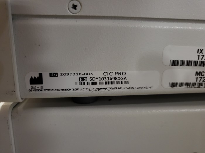 GE CIC V 4.1 2019989-002 (5) & CIC PRO 2019989-003 (19) Patient ...