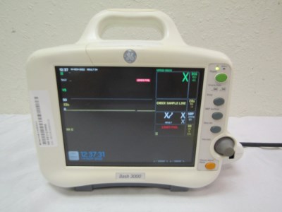 GE Dash 3000 Patient Monitor With Capnoflex LF CO2 Module for sale