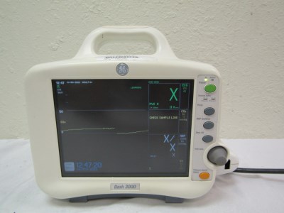 GE Dash 3000 Patient Monitor With Capnoflex LF CO2 Module for sale