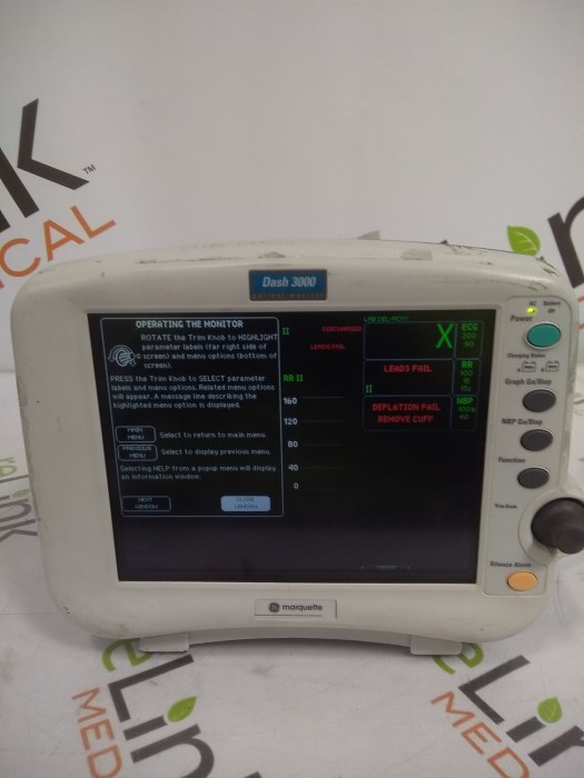 GE Healthcare Dash 3000 Patient Monitor for sale