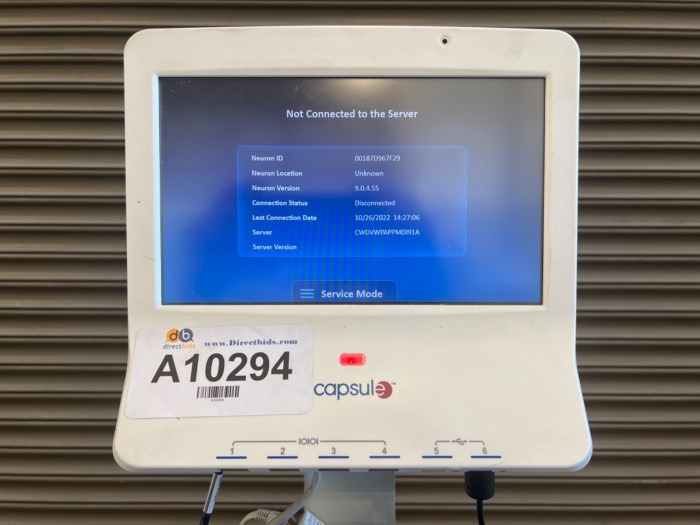 GE V100 Dinamap Vital Signs Monitor w/ Capsule Screen & Accessories for ...