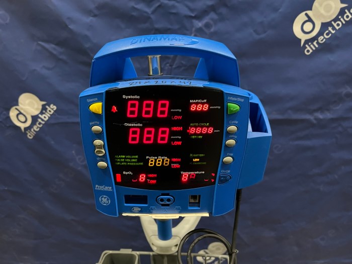 General Electric DinaMap Vital Signs Monitors (Lot of 5) for sale