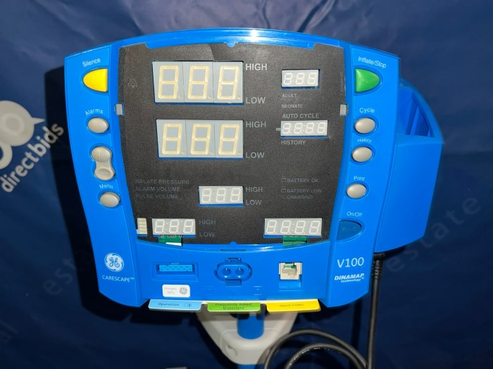 General Electric DinaMap Vital Signs Monitors (Lot of 5) for sale