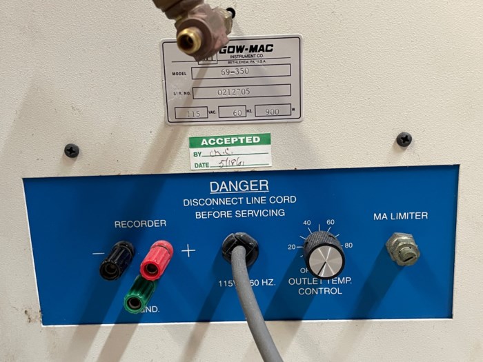 GOW MAC Instrument Company Gas Chromatograph (Lot of 2) for sale