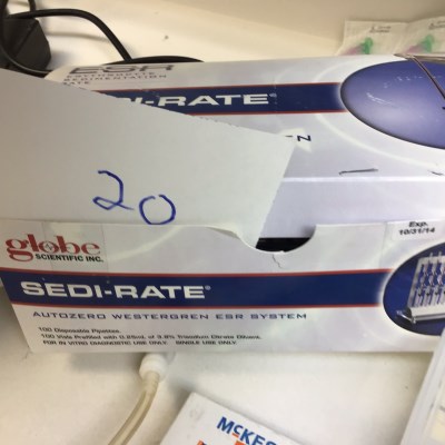 (half box) Westegren Sed Rate Tubes for sale