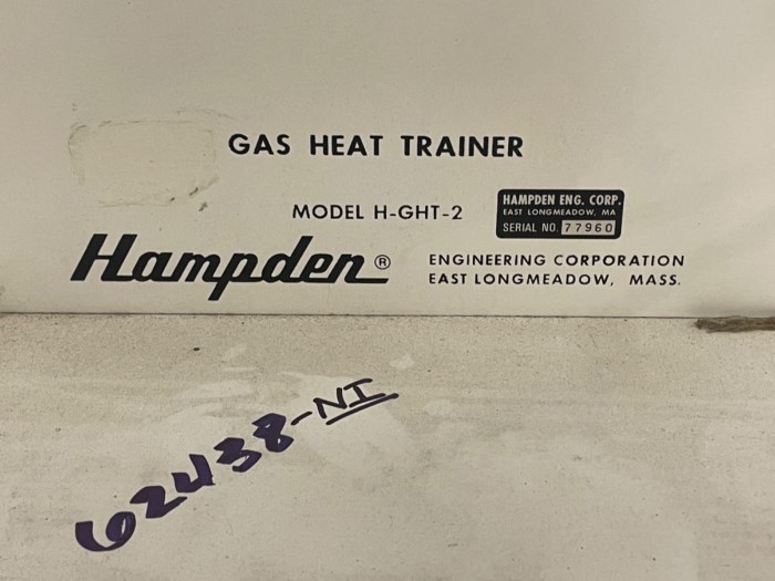 Hampden Gas Heat Trainer Model: H-GHT-2 for sale