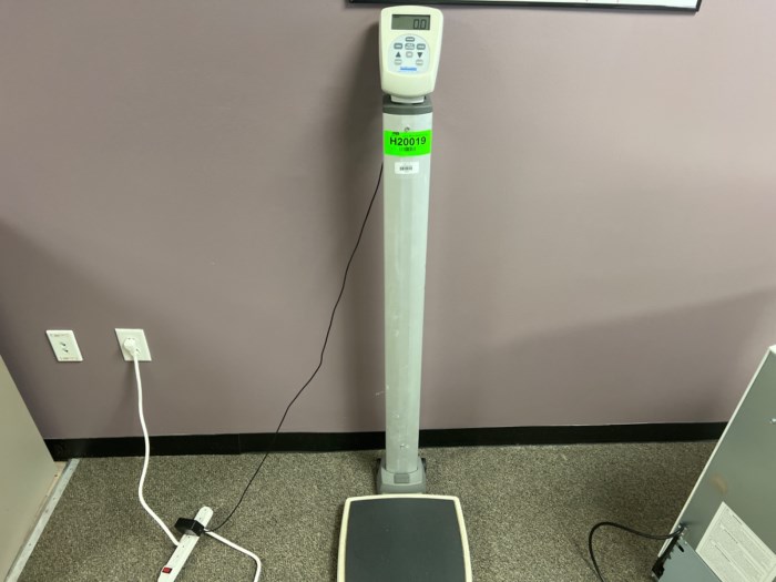 Health o meter 597KL Heavy Duty Eye Level Digital Scale for sale