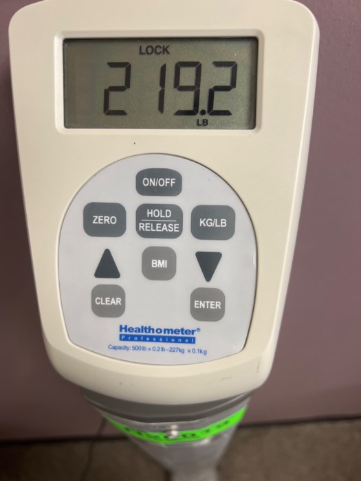 Health o meter 597KL Heavy Duty Eye Level Digital Scale for sale