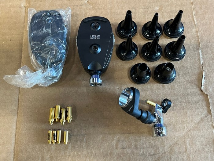 Heine Optotechnik NSN 6515-00-550-7199 Otoscope & Ophthalmoscope Sets w ...