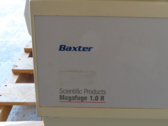 Heraeus Sepatech Baxter Megafuge 1.0 R Refrigerated Centrifuge w ...