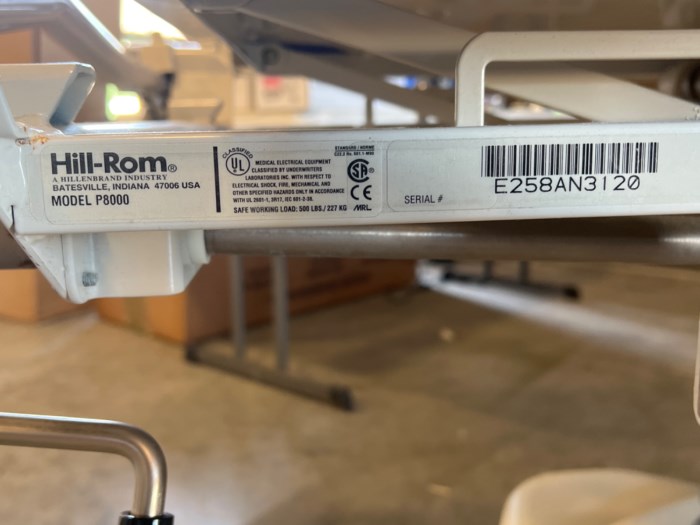 Hill-Rom Model: P8000 TranStar w/ GentleRide Stretcher for sale