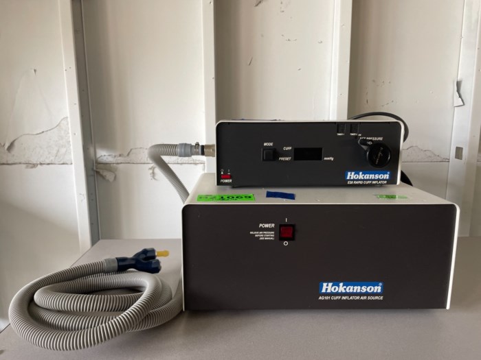 Hokanson AG101 Cuff Inflator Air Source & E20 Rapid Cuff Inflator ...