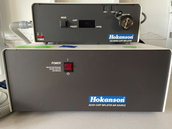 Hokanson AG101 Cuff Inflator Air Source & E20 Rapid Cuff Inflator ...