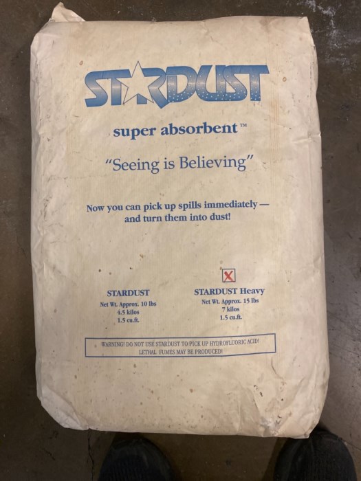 Huge pallet of estimated (130) bags of 15lb Stardust Heavy Absorption ...