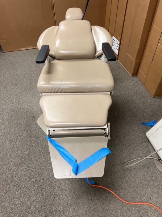 JEDMED Exam Chair with motorized bass and light source for sale