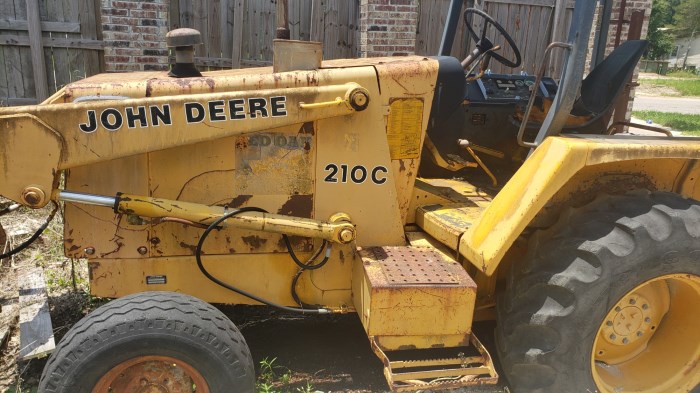 John Deere 210C Skip Loader 1yd Bucket 3pt Hitch for sale
