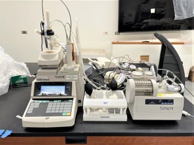 Karl Fischer Moisture Titrator MKS-520 w/ KEM ADP-511S Evaporator for sale