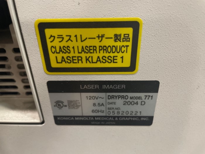 Konica Minolta DryPro Model 771 Laser Imager for sale