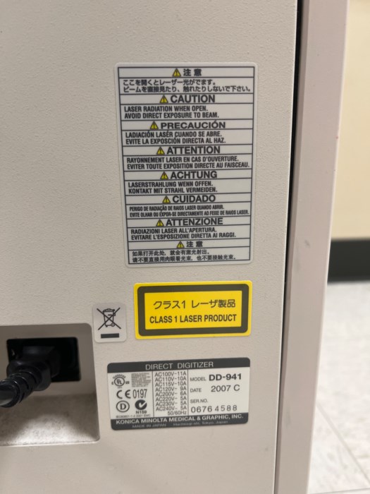 Konica Minolta Regius Model 190 w/ Cassettes & Grids for sale