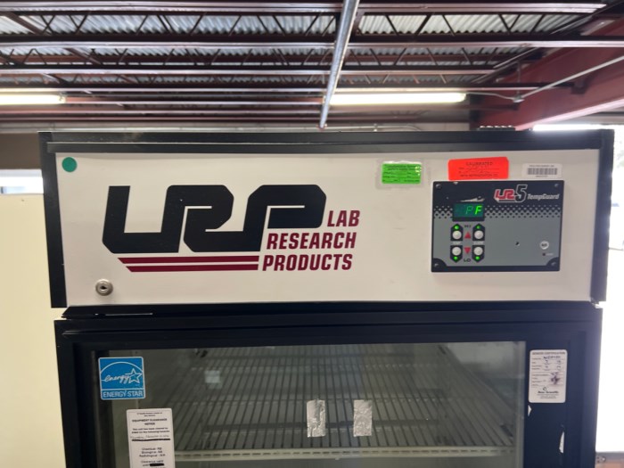 Lab Research Products Model: LRP-26 Single Glass Door Refrigerator for sale