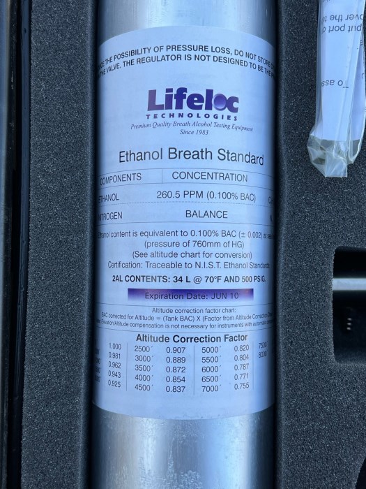 LifeLoc Tech. EasyCal Universal Dry Gas Calibration Kit for sale