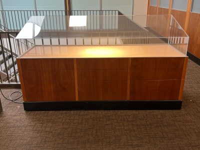 Lighted Glass Display Case (Main Lobby) for sale
