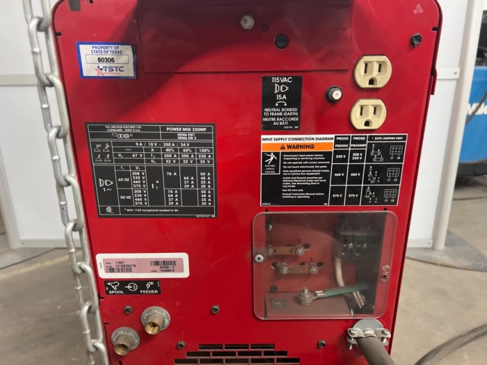 Lincoln Electric Power Mig 350MP Single Phase Multi-Process Welder for sale