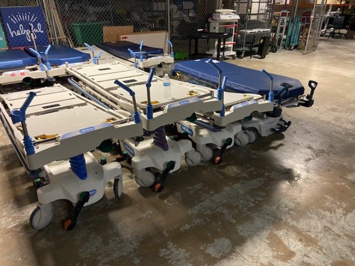 Lot (4) Stretchers Including (3) Hill-Rom P800 Procedural Stretchers ...