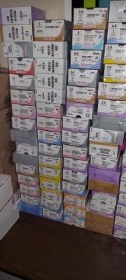 Lot of 100 Ethicon Sutures boxes Exp:2024/25/26 for sale