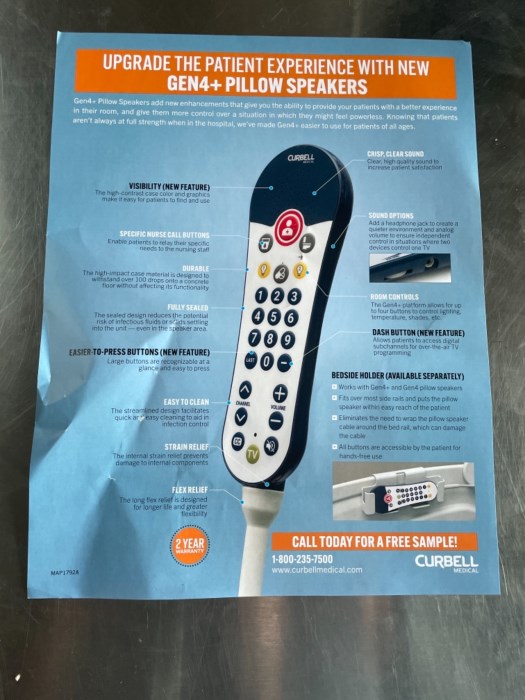 Lot of (12) Curbell Medical Gen 4 Pillow Speakers for sale