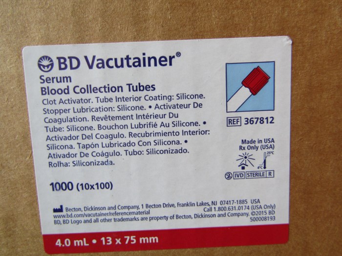 Lot of 14 Mixed BD Vacutainer Blood Collection Tubes & Urinalysis ...