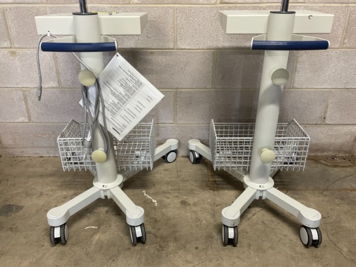 Lot of (2) Arthrex Rolling IV Pole Carts for sale