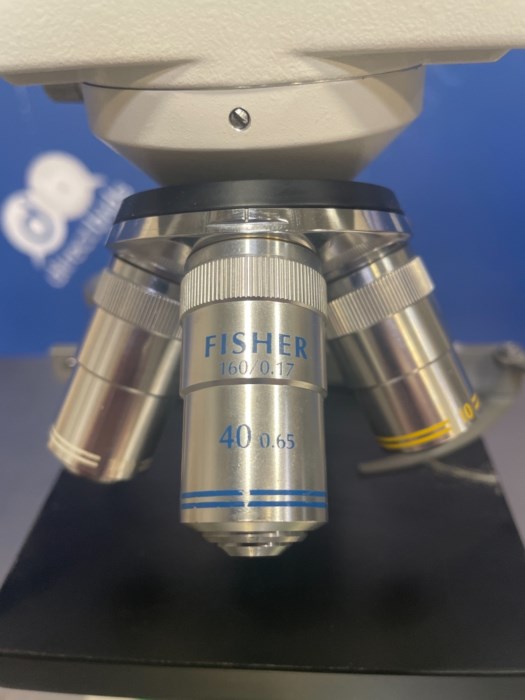 Lot of (2) Fisher Scientific Micromaster Microscope Model VSHL-4D for sale