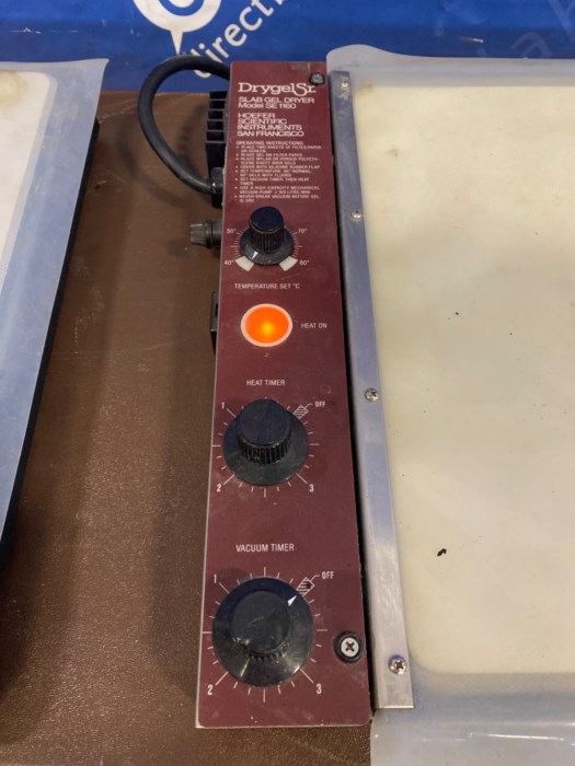 Lot of 2 Hoefer Drygel / Dry Gel Sr. Model Se 1160 Slab Gel Dryer for sale