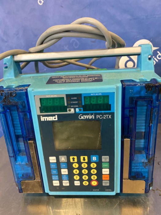 Lot of (2) Imed Gemini PC-2TX Infusion Pump for sale