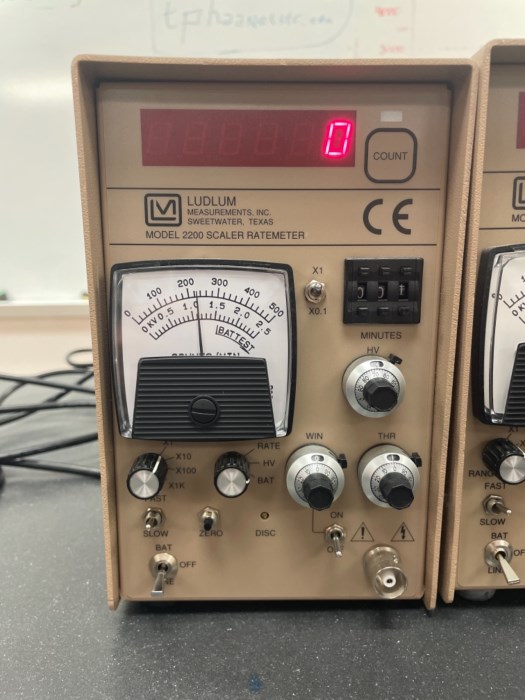 Lot of (2) Ludlum Model: 2200 Scaler Ratemeters for sale