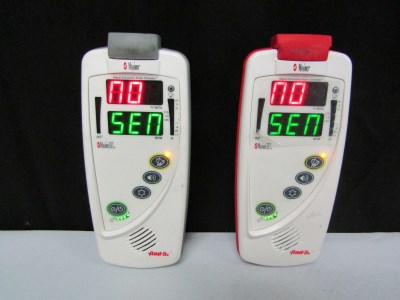 Lot of 2 Masimo Rad-5v Handheld Pulse Oximeter for sale