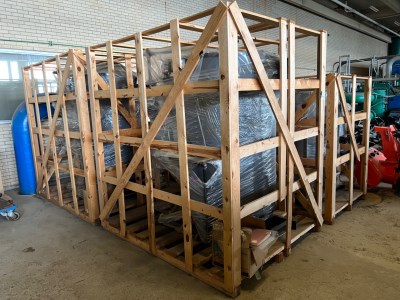 Lot of (2) Never Installed Steam Boilers, Lattner Vertical Waterleg ...