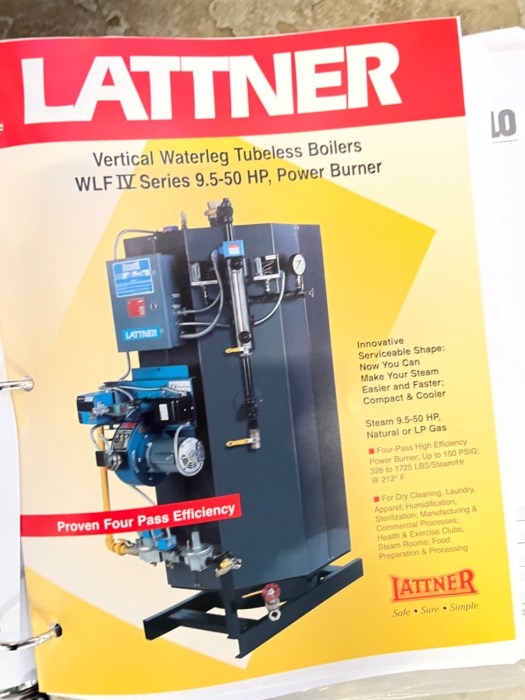 Lot of (2) Never Installed Steam Boilers, Lattner Vertical Waterleg Tubeless WLF Series for sale