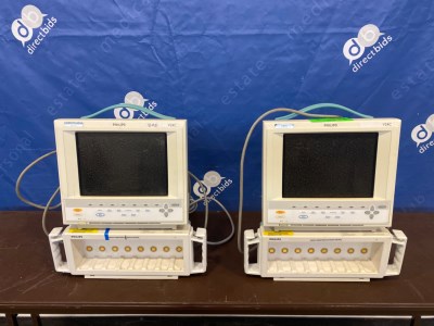 Lot of (2) PHILIPS V24C PATIENT MONITOR for sale
