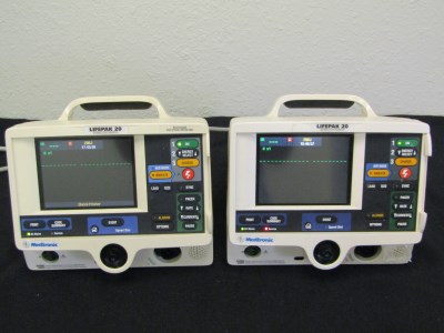 Lot of 2 Physio-Control LIFEPAK 20 Defibrillator / Monitor for sale