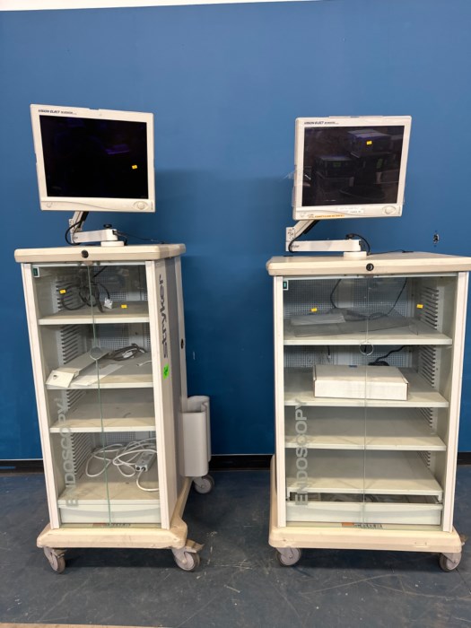Lot of 2 Stryker Endoscopy tower with Vision Elect HD Monitor for sale