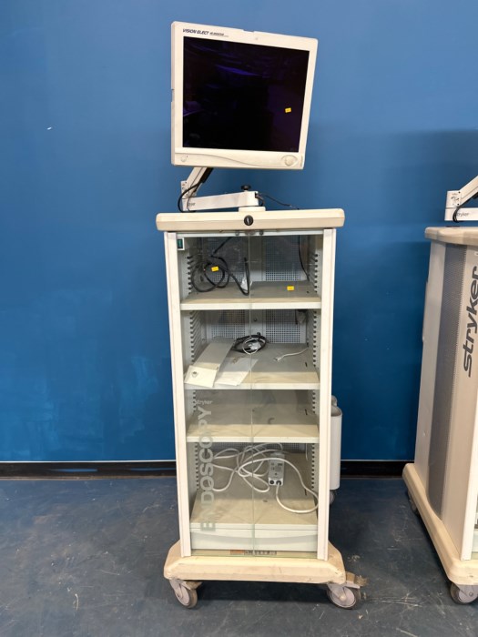 Lot of 2 Stryker Endoscopy tower with Vision Elect HD Monitor for sale