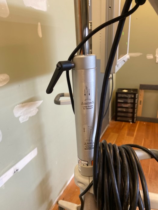 Lot of (2) Stryker Monitors on Rolling Stands for sale