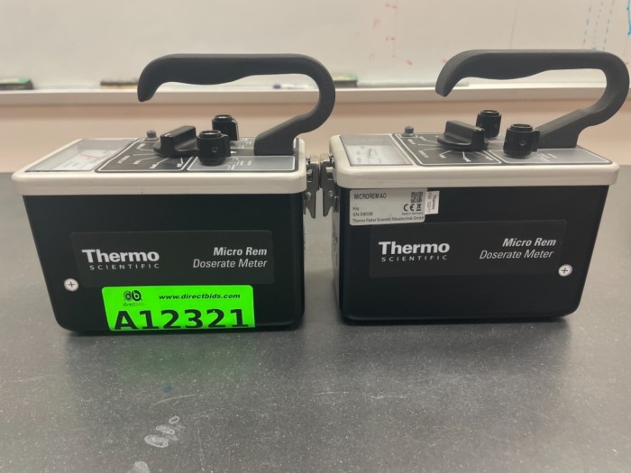 Lot of (2) Thermo Scientific Micro REM Dose Rate Meters for sale